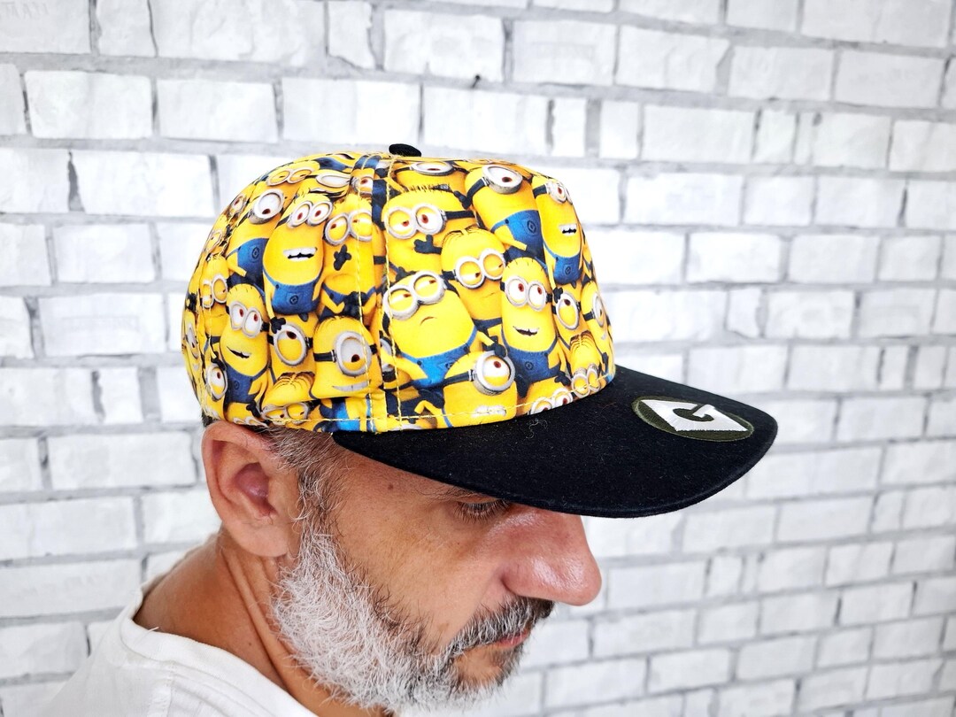 UNISEX Minion Print Mens Womens Baseball Cap Trucker Cap Holiday Cotton ...