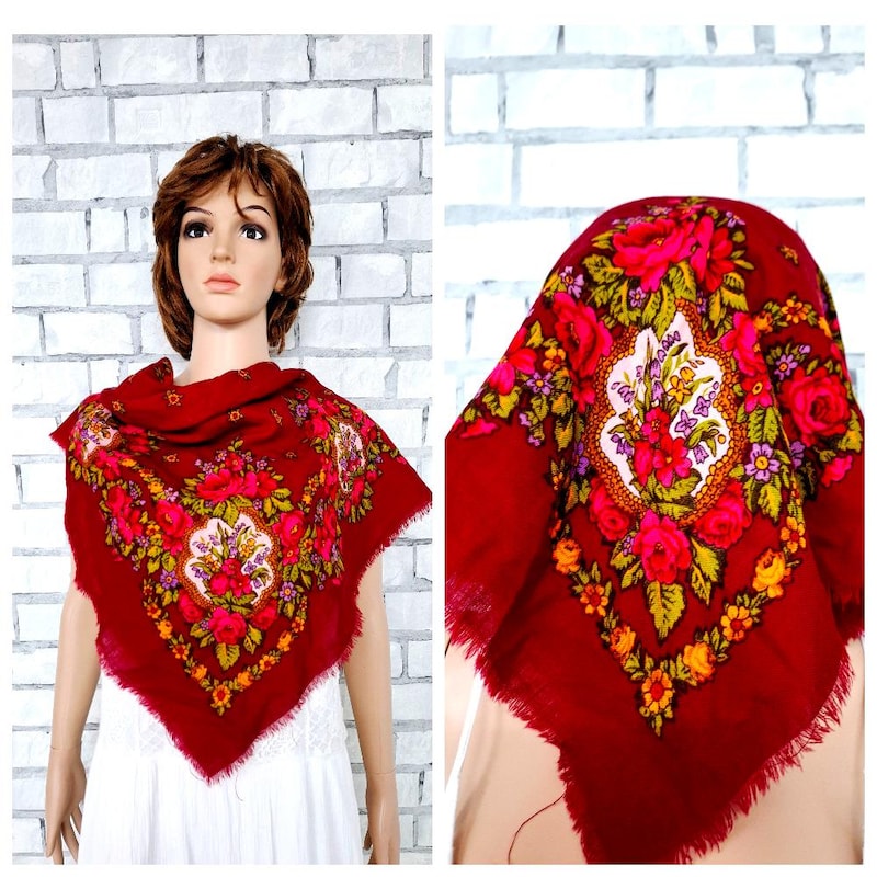Russian Head Scarf - Etsy