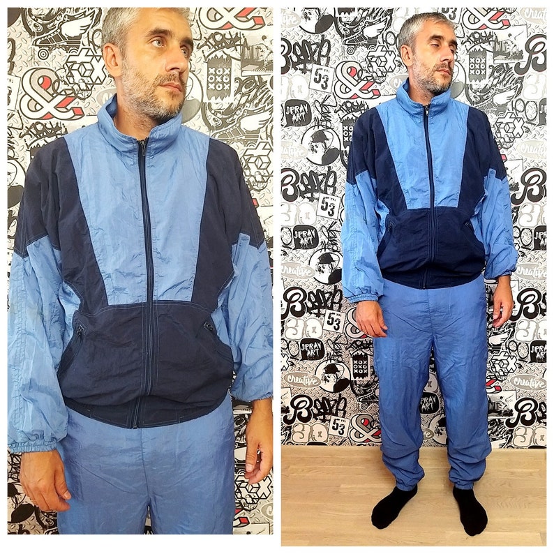 Purple Track Suit XL Mens Track Suit Mens Outfit Colorful Sport Suit ...