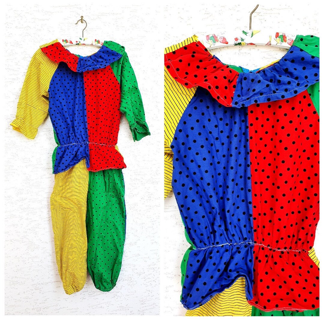 7-8 Years Baby Kids Clown Costume Child Boys Girl Carnival Costume ...