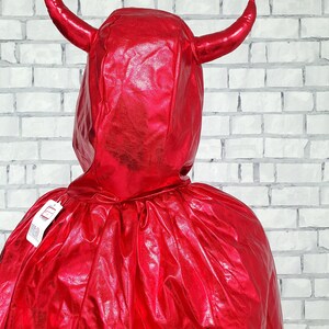 RED Devil Costume Kids Cape Cosplay Devil Cape Halloween Costume ...