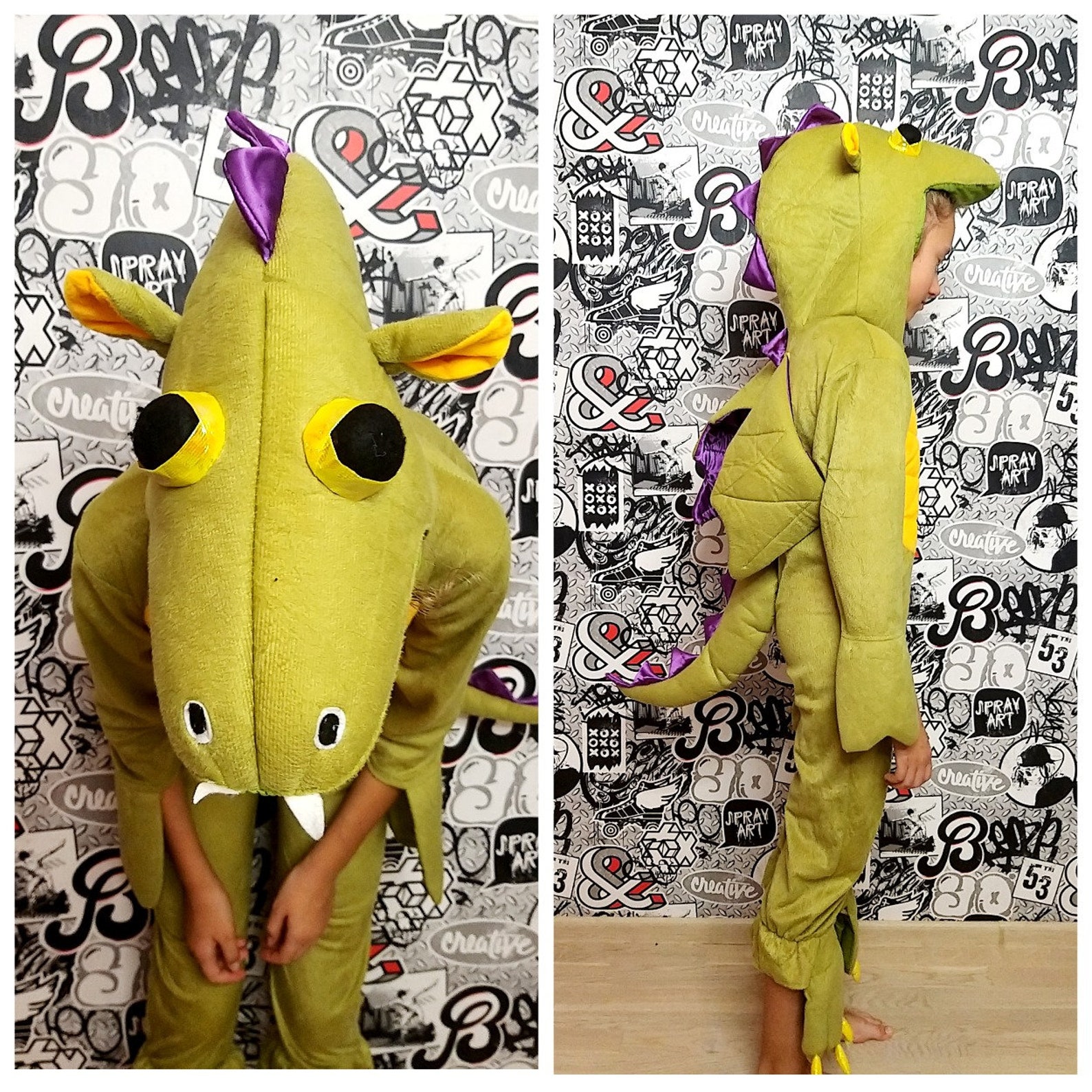 Dinosaur Kigurumi Kids Cosplay Dinosaur Costume Halloween - Etsy