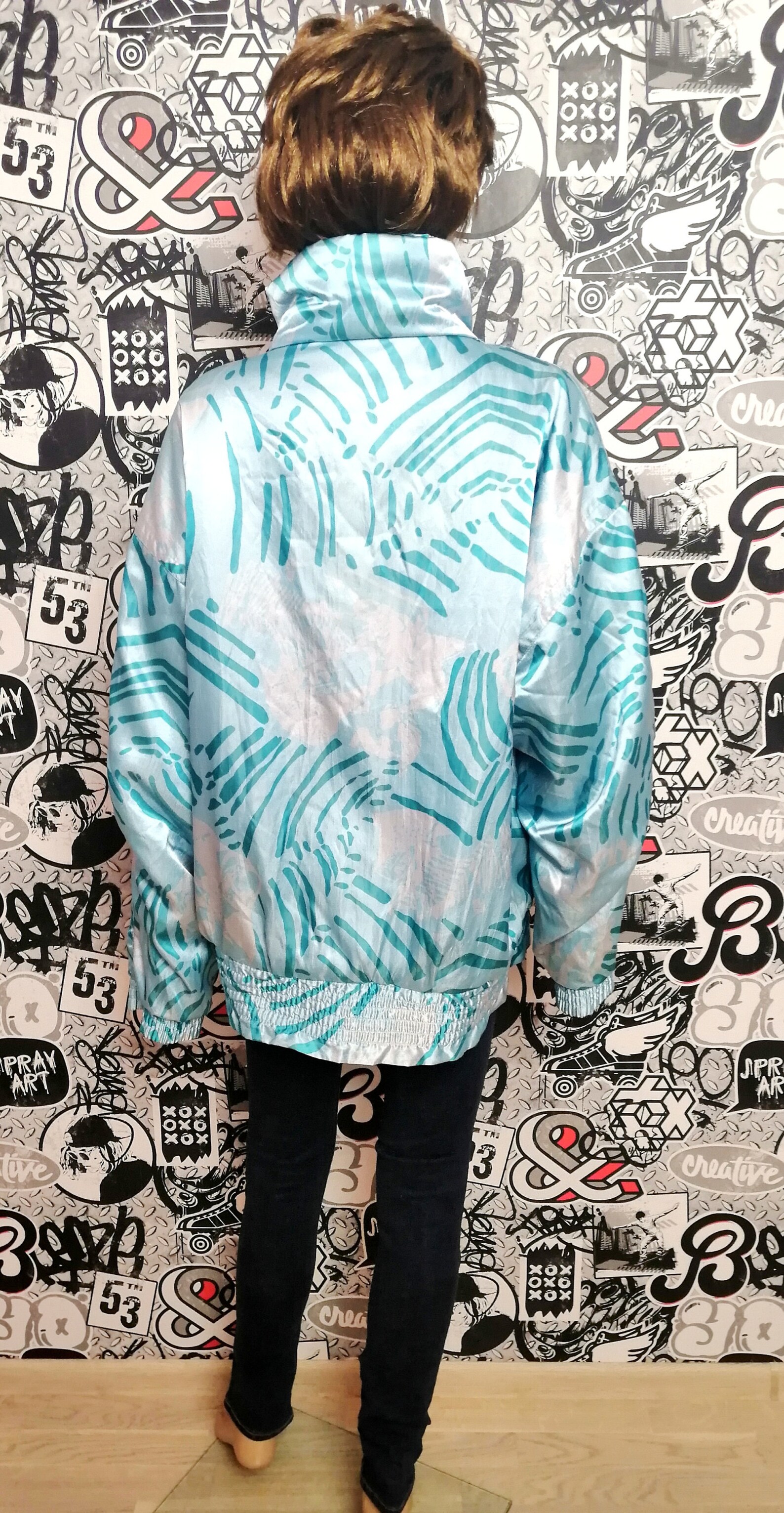 Aqua Jacket Retro Ski Jacket Warm Jacket Winter Sport Jacket | Etsy