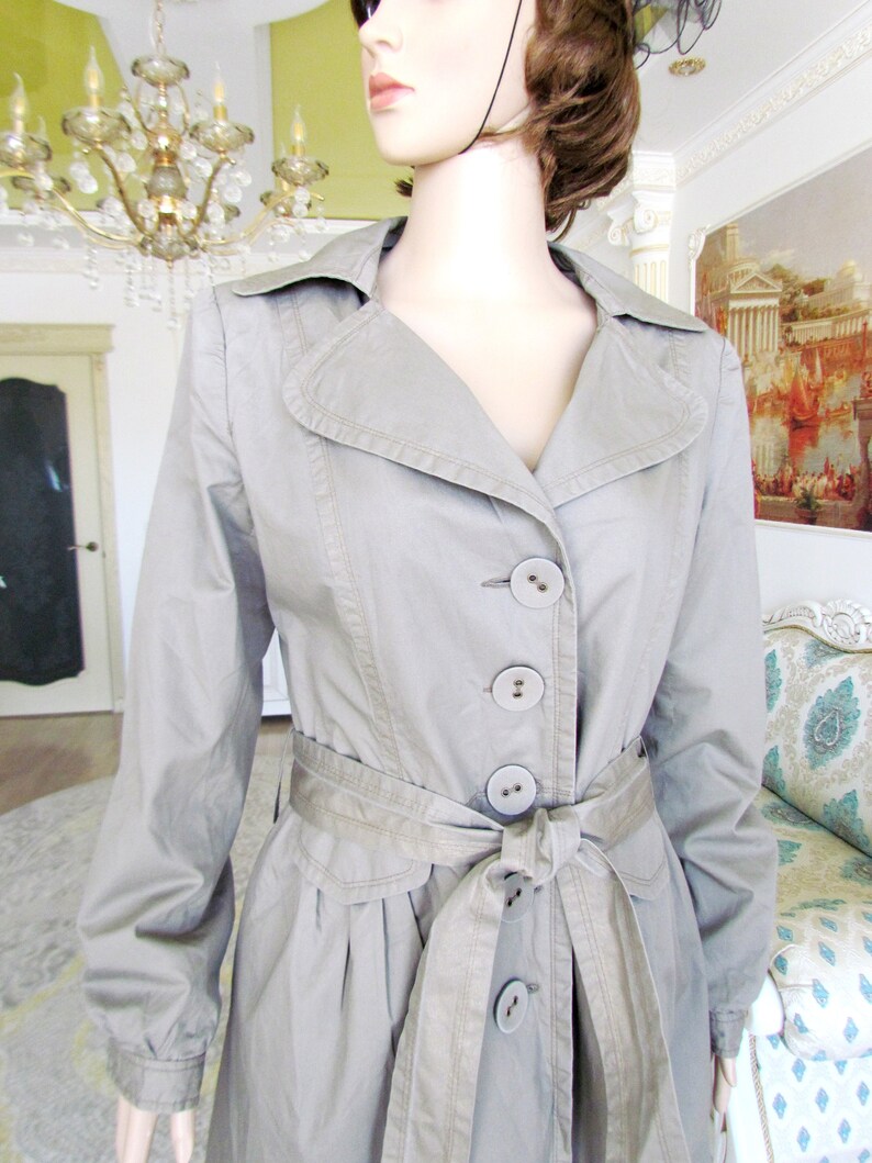 Trench Vintage Trench Coat Autumn Jacket Women Coat Vintage | Etsy