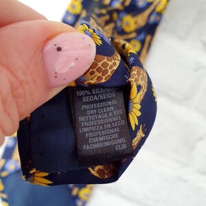 Silk Tie Silk Necktie Animal Print Animal Necktie Giraffe Print Tie ...