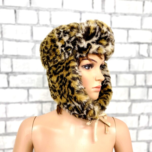 Leopard Fur Hat - Etsy