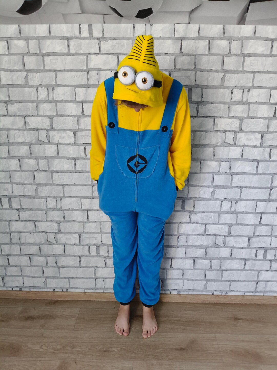ADULT Minion Costume S Halloween Costume Cosplay Minion Kigurumi Minion ...