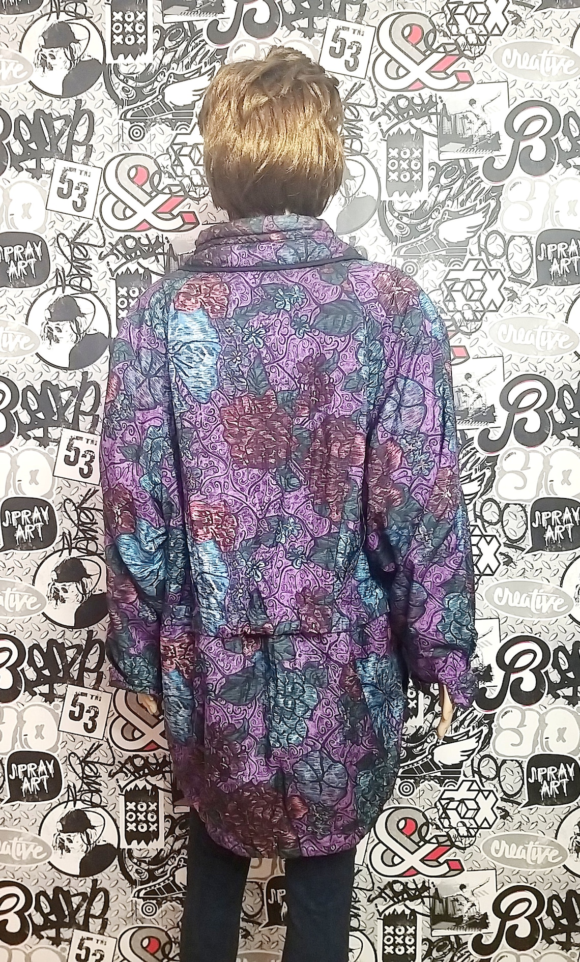 Abstract Ski Jacket Retro Ski Jacket Snowboarding Jacket Warm - Etsy