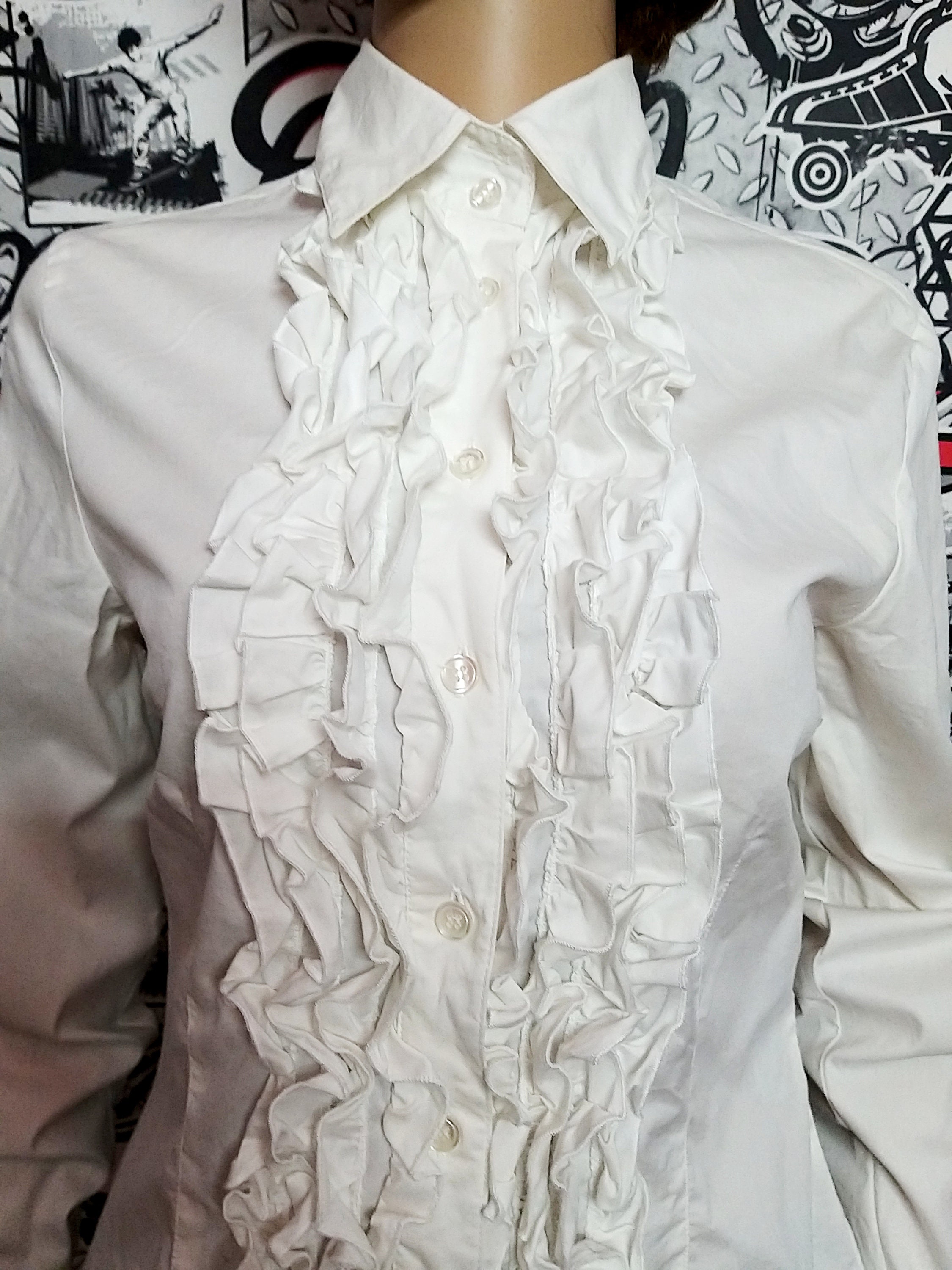 Ruffle blouse Victorian Clothing Victorian Blouse Victorian | Etsy