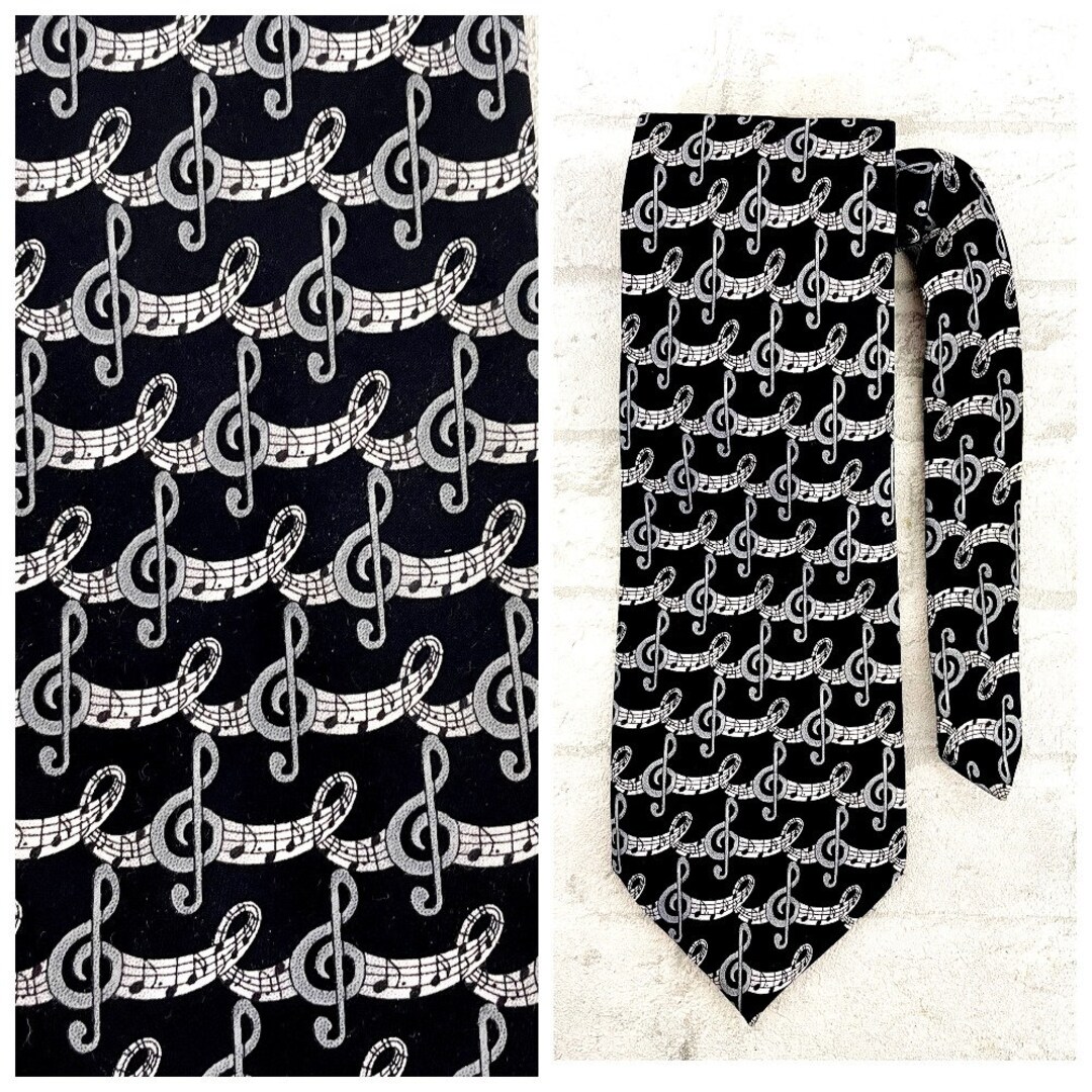 Wedding Tie Note Print Tie Groom Tie Musician Gift Music Gift Party Tie ...