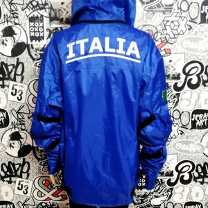 Waterproof Italy Retro Ski Jacket Blue Warm Jacket Winter - Etsy