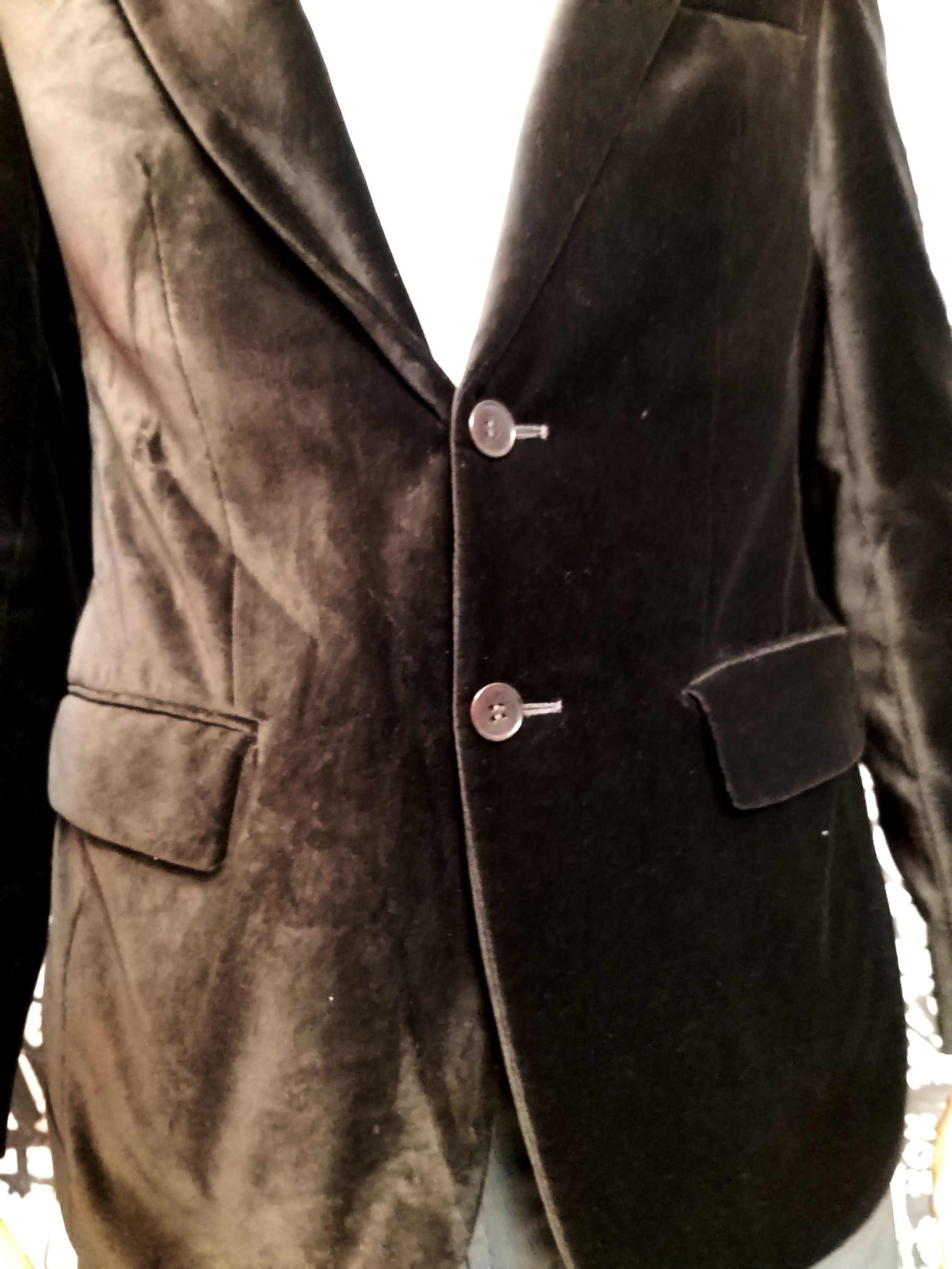 Mens velvet jackets Vintage Mens dark brown velvet blazer | Etsy