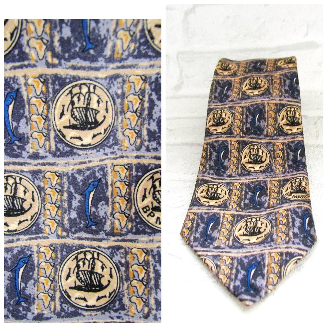 Sailor Gift Silk Tie Silk Necktie Ship Print Ship Necktie Ship - Etsy
