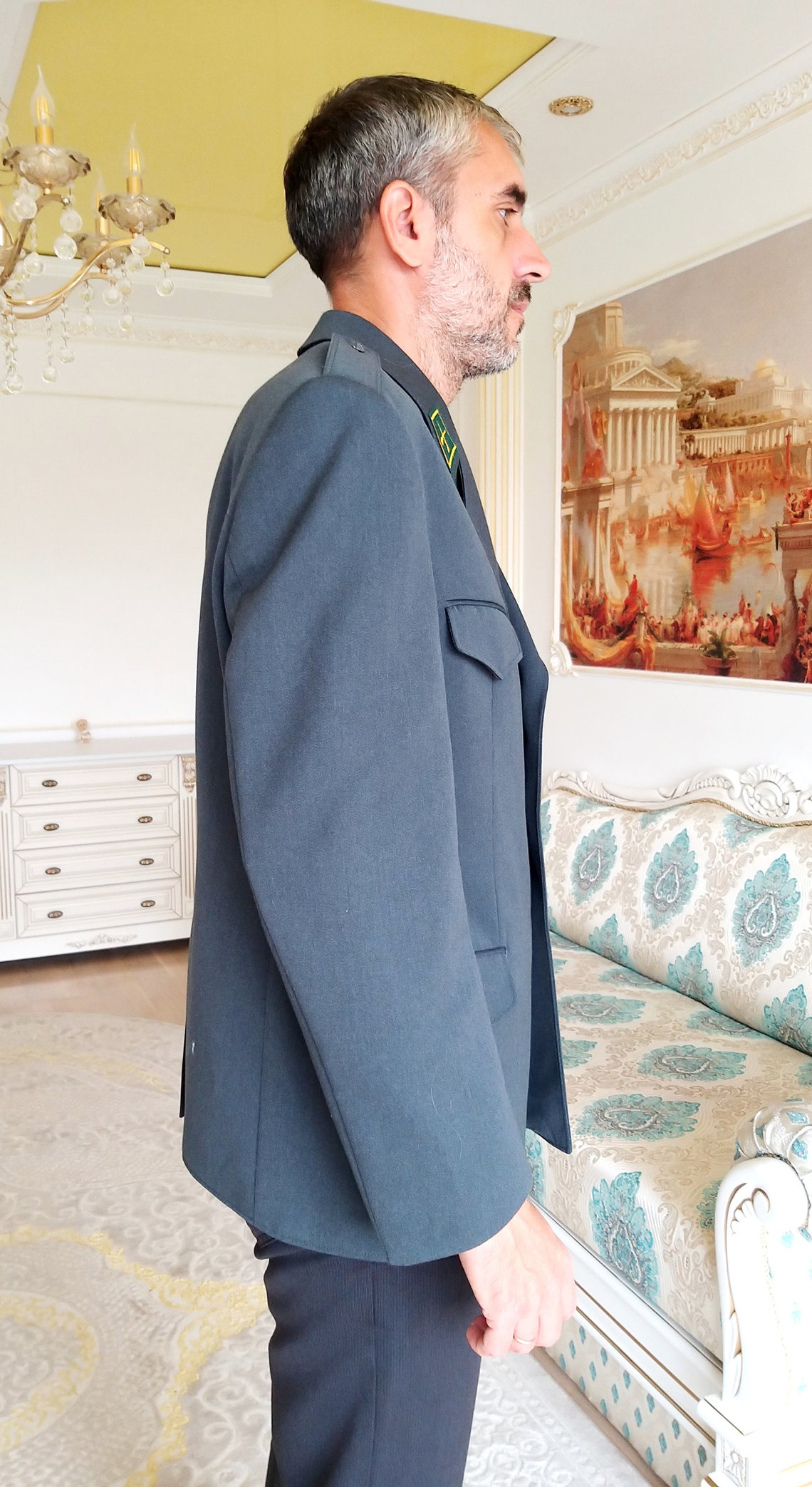 80s Military Clothing Mens Military Jacket L Military Uniform - Etsy