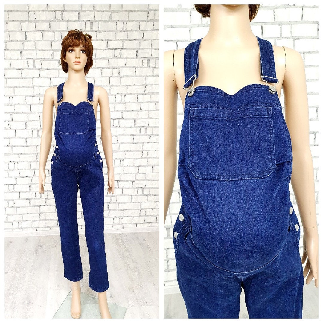 Maternity Clothing Maternity Jean Jumpsuit S Denim Jumpsuit Denim ...