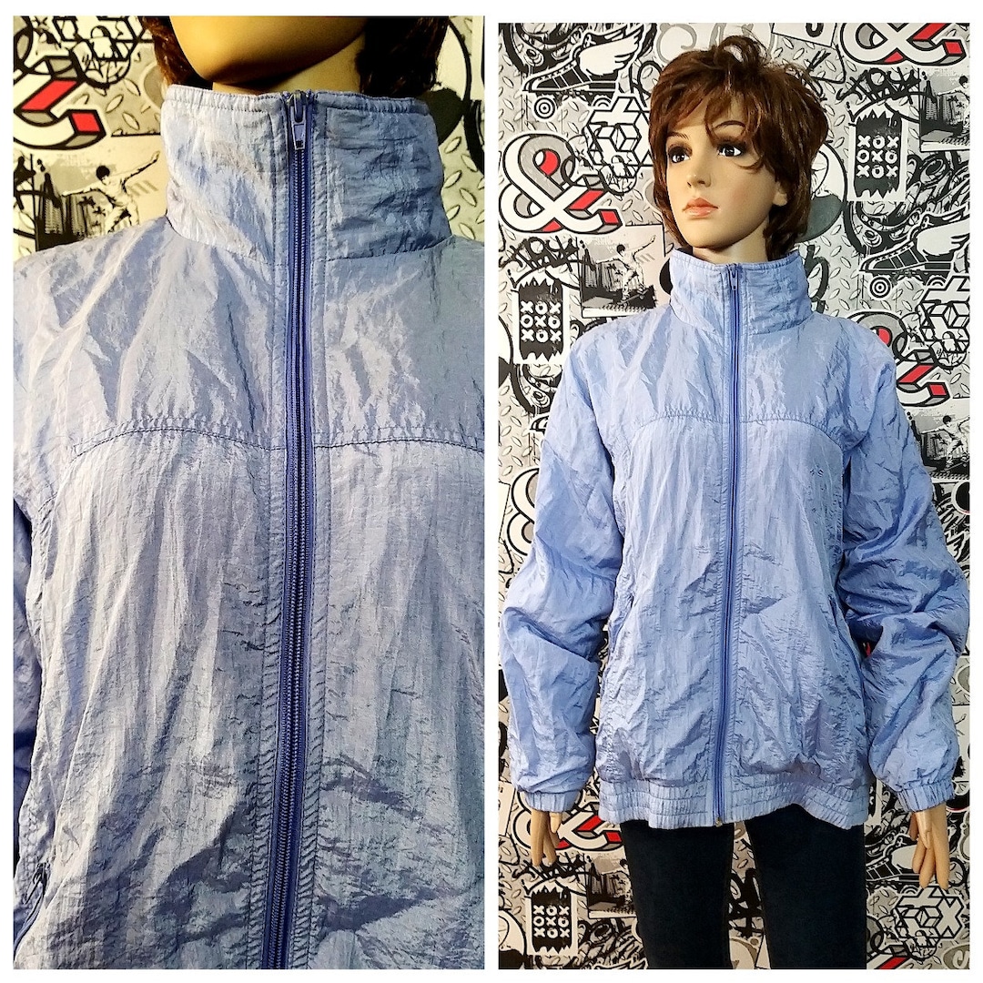 Women Clothing 80s Athletic Clothing Purple Windbreaker Jacket ...