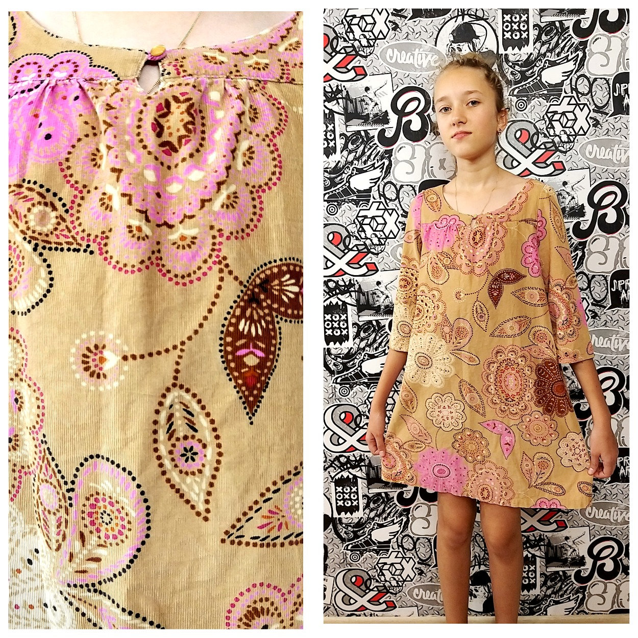 Mandala Print Dress 12 Flower Dress Girl Dress Kids Dress | Etsy
