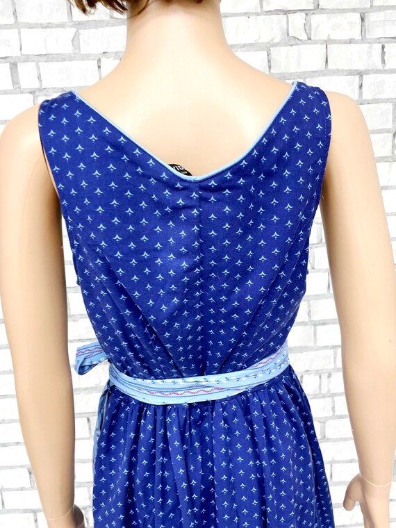 Blue floral Dirndl Dress M Oktoberfest Clothing bava… - Gem