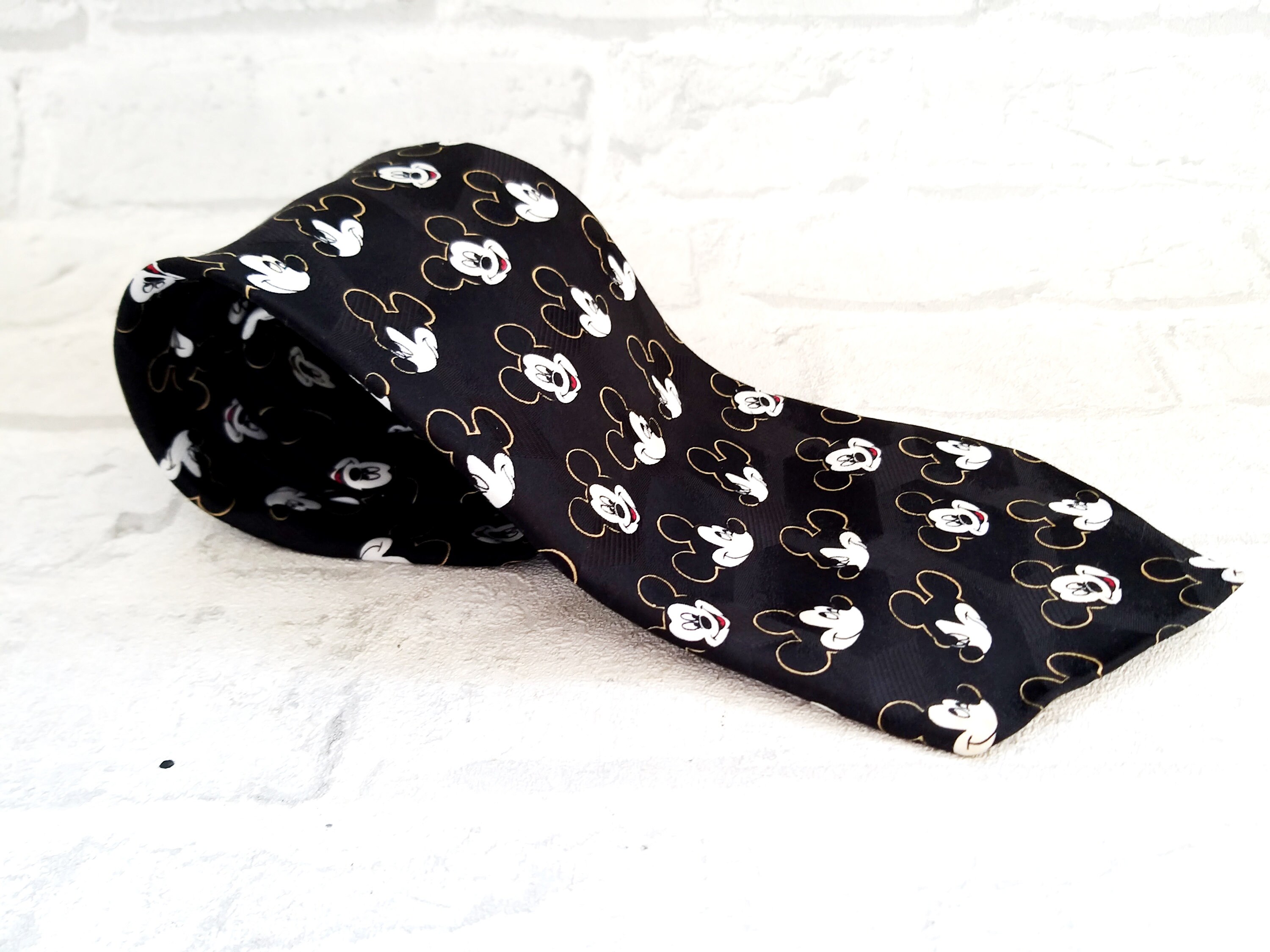 Mickey Mouse print tie collectible tie novelty tie holiday tie | Etsy