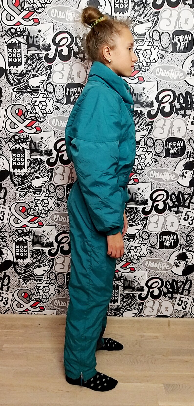 Girl Ski Suit 90 Ski Suit Mint Green Ski Suit Kids Ski Suit - Etsy