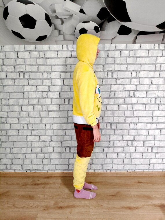 vintage ADULT Cosplay Spongebob Squarepants costume S… - Gem