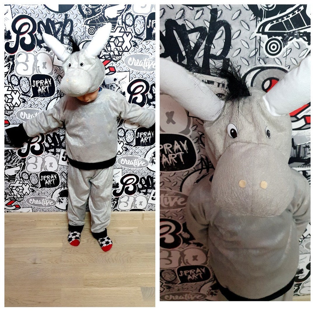 Party Clothing Cosplay Donkey Costume Halloween Costume Donkey Kigurumi ...