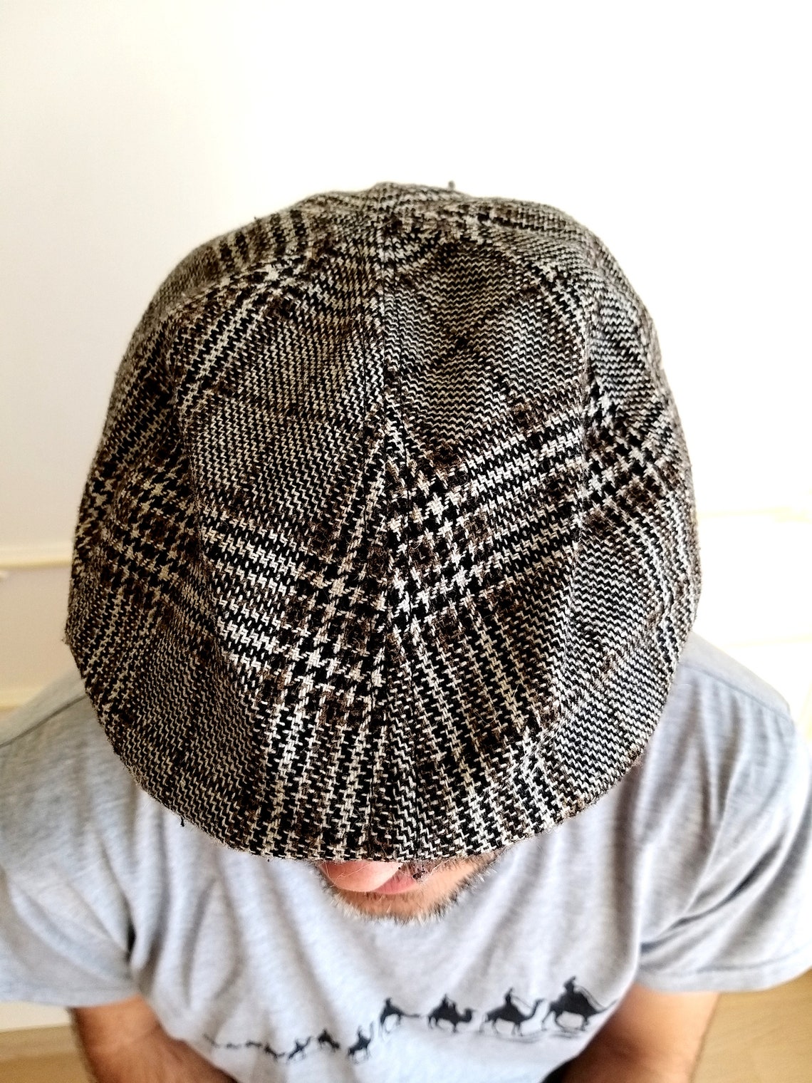 Mens cap mens Newsboy Cap wool flat cap Gatsby Hat Ivy Hat | Etsy