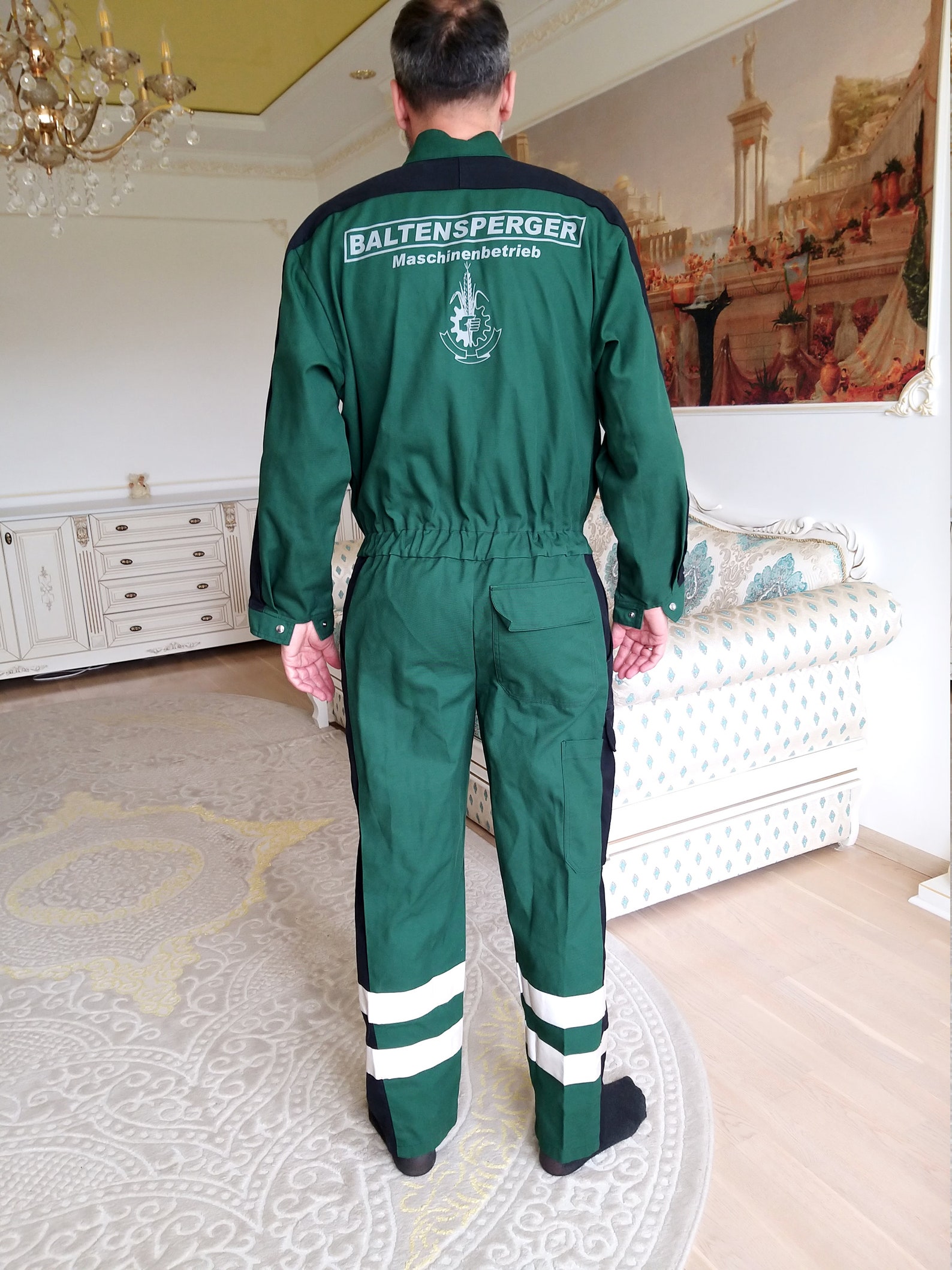 One Piece Green Coveralls Vintage Green Jumpsuit Mens Overalls | Etsy
