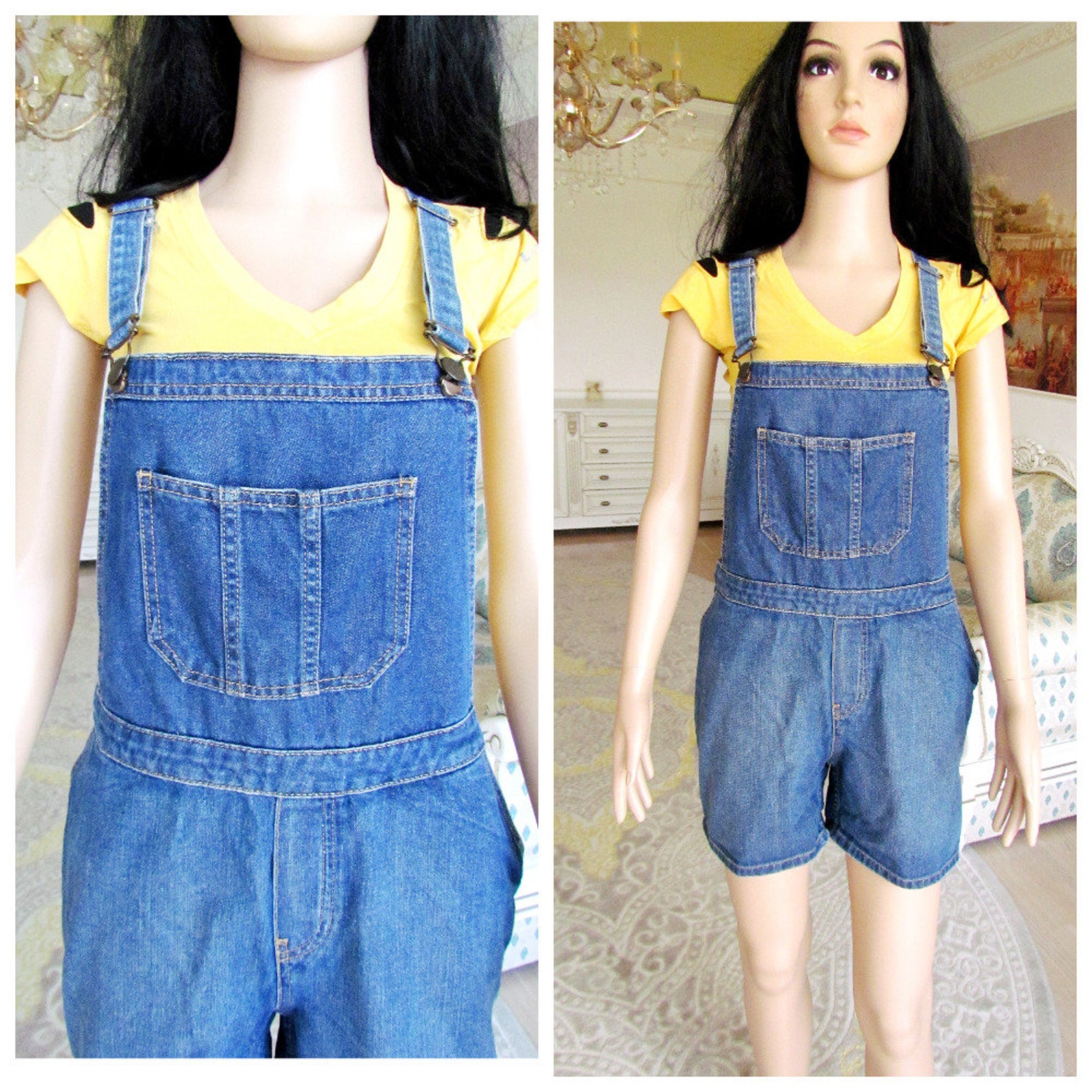 Denim Overall women overall short Denim jumpsuit jean overalls | Etsy