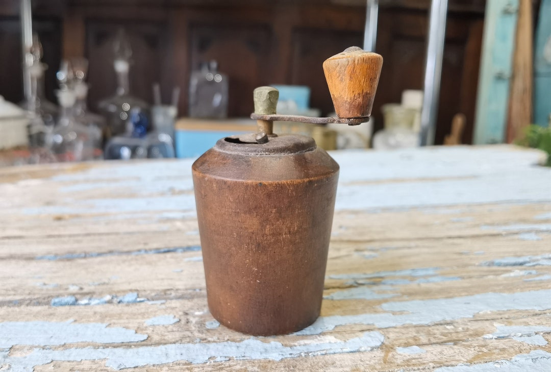 Antique Wooden Pepper Mill - Etsy