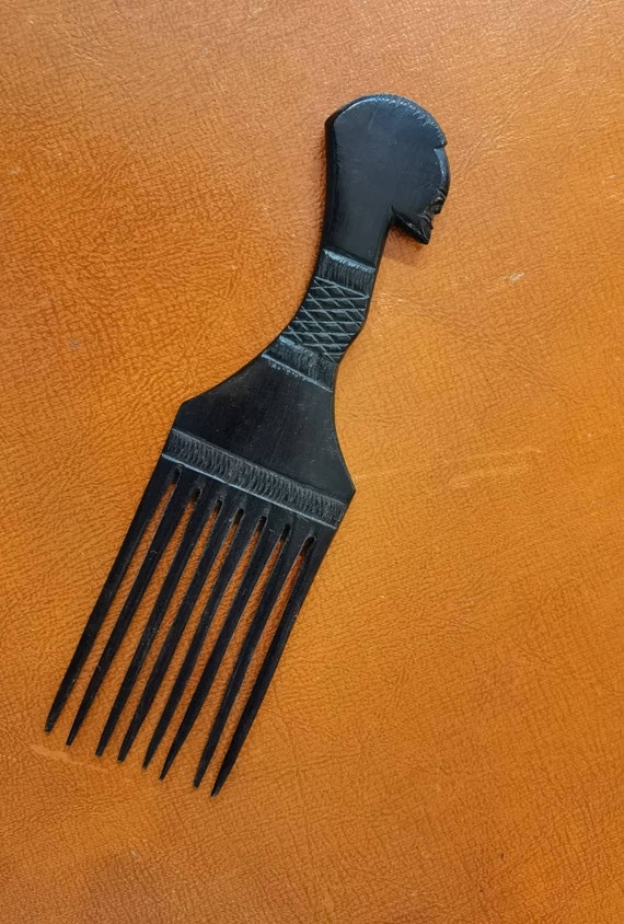 This is a Unique African Ebony Comb From Mozambique Dated From - Etsy