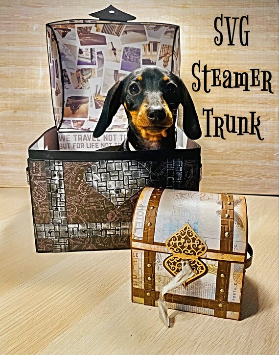 SVG Steamer Trunk Cut Files for Electronic Cutting Machines | Etsy