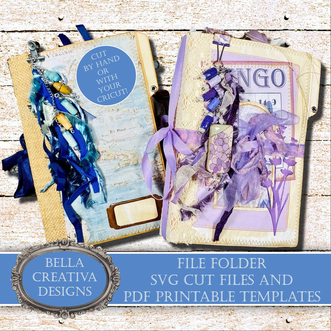 File Folder - SVG Cut Files & PDF Printable Templates - Video Tutorials ...