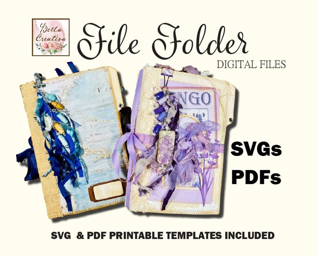 File Folder SVG Cut Files & PDF Printable Templates Video Tutorials ...