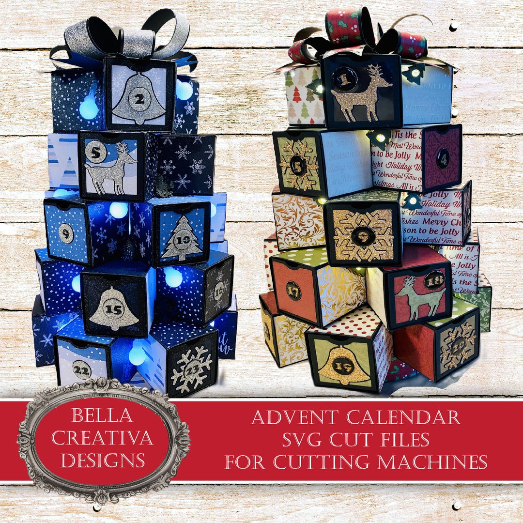 Advent Calendar - SVG Cut Files for Electronic Cutting Machines - Video ...
