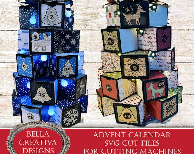 Advent Calendar - SVG Cut Files for Electronic Cutting Machines - Video ...