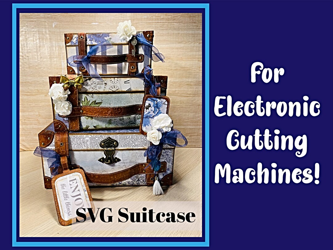 SVG Suitcase Cut Files for Electronic Cutting Machines Suitcase, Gift ...