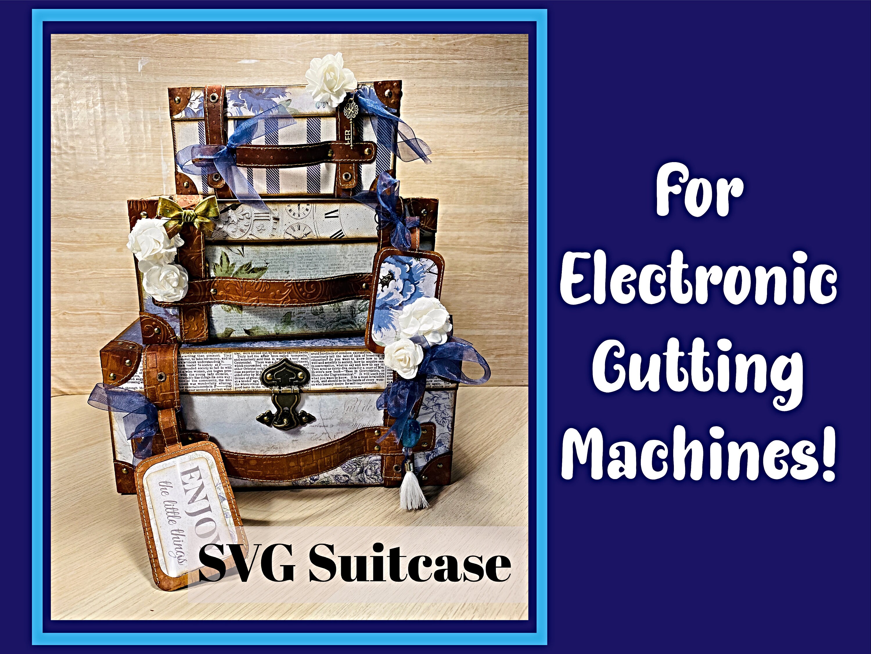 SVG Suitcase Cut Files for Electronic Cutting Machines - Etsy