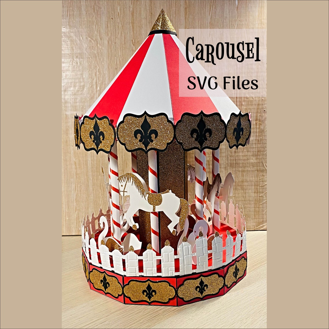 SVG Carousel Cut Files for Electronic Cutting Machines | Etsy