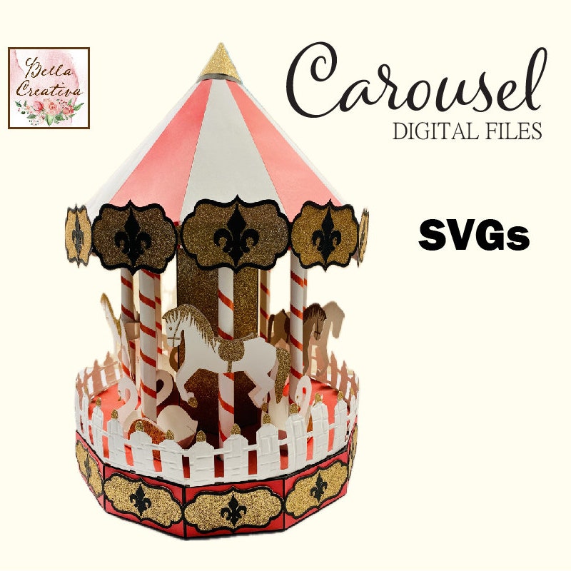 3d Carousel Svg - Etsy