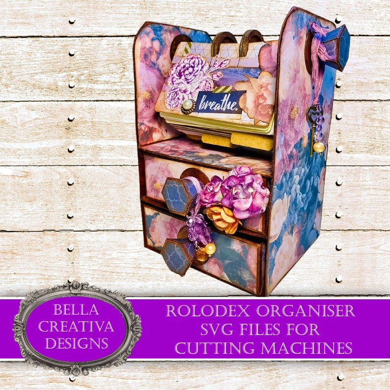 Rolodex Organiser - SVG Cutting Files, Video Tutorials, PDF ...