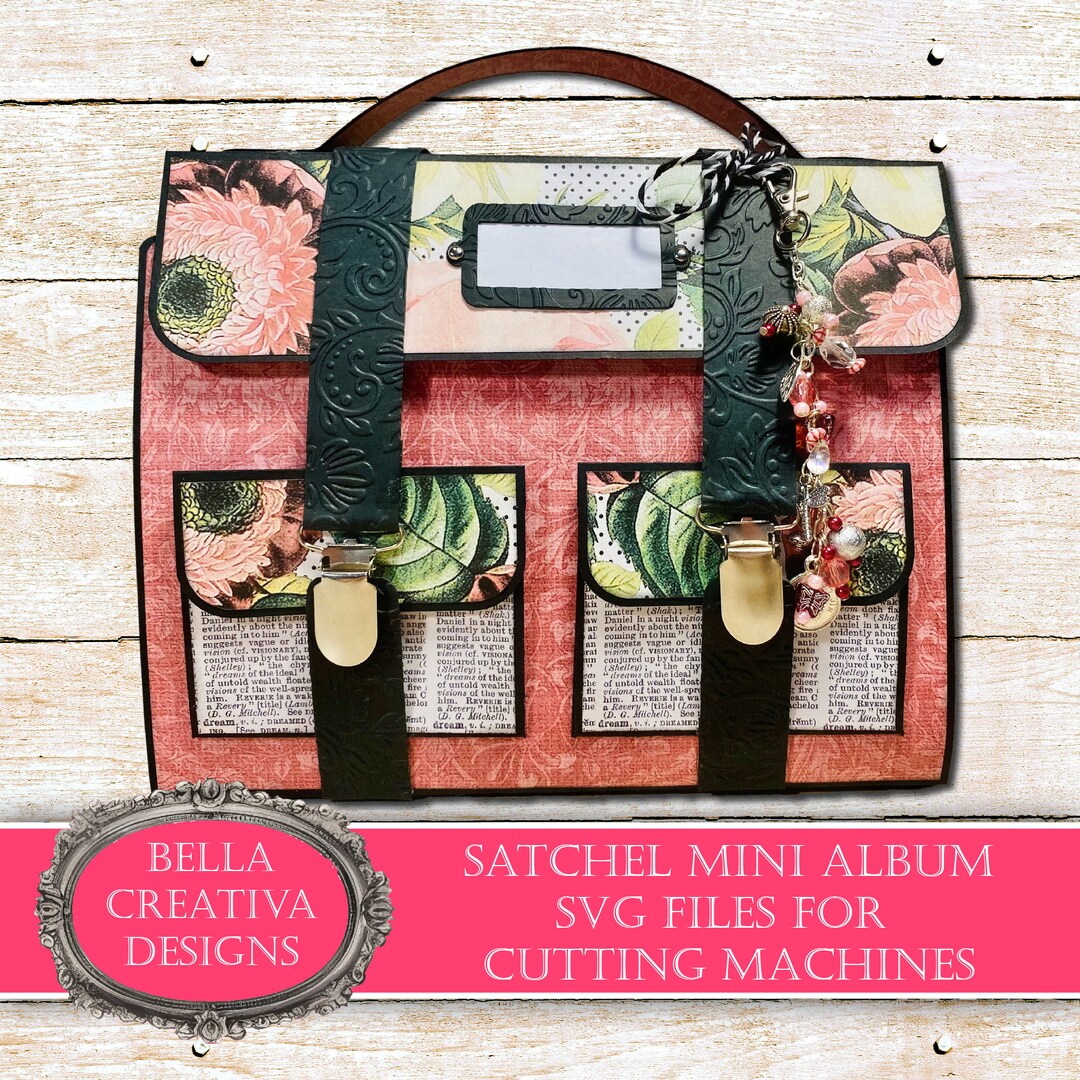 Satchel Folio SVG Cut Files for Electronic Cutting Machines Video ...