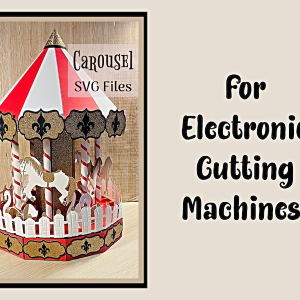 3d Carousel Svg - Etsy