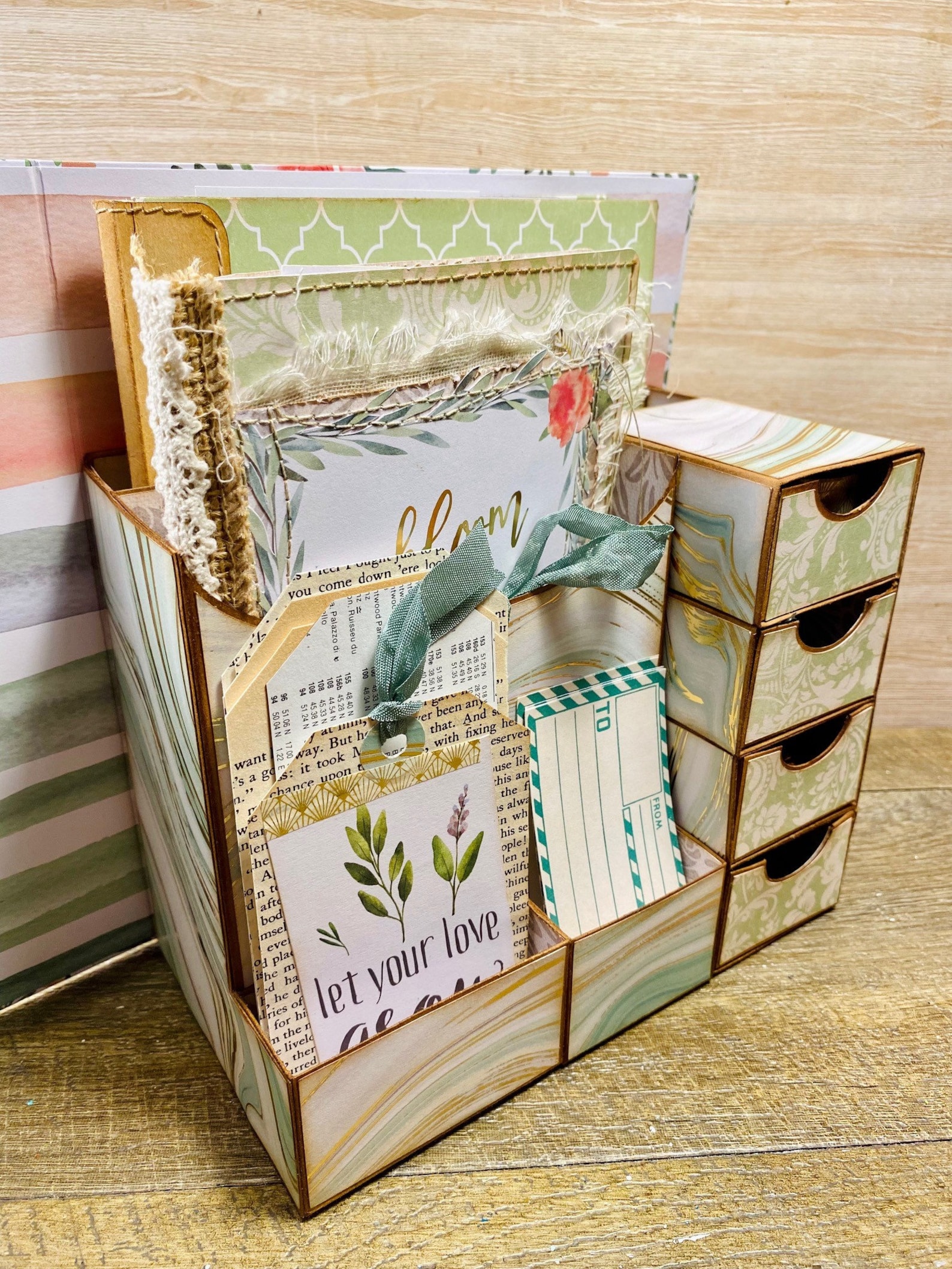 Stationery Box - SVG Files and Printable Templates - Video Tutorials - Etsy