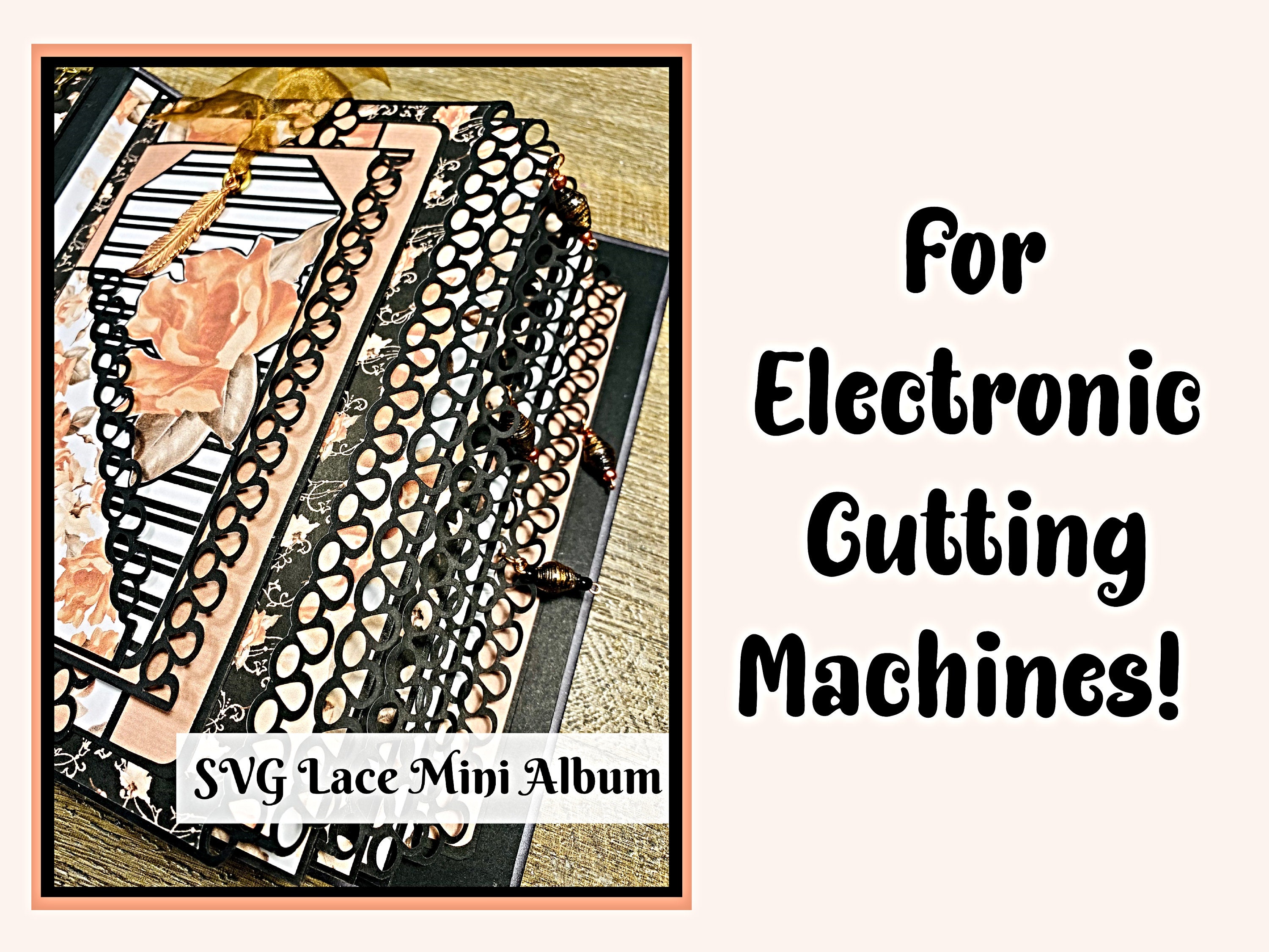 SVG Lace Mini Album SVG Files PDF Instructions Video - Etsy