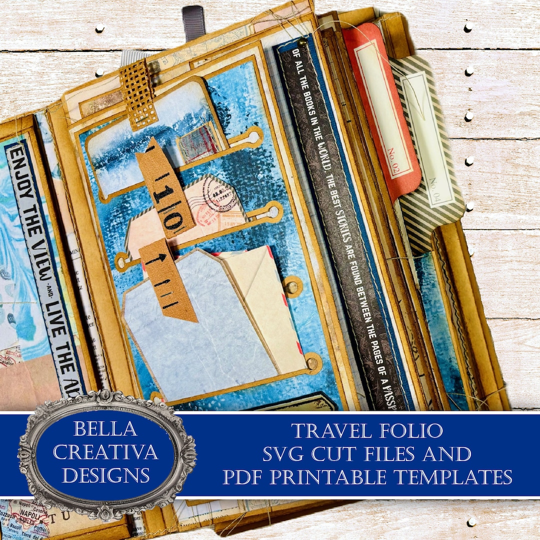 Travel Folio/mini Album - SVG Files and Printable Templates - PDF ...