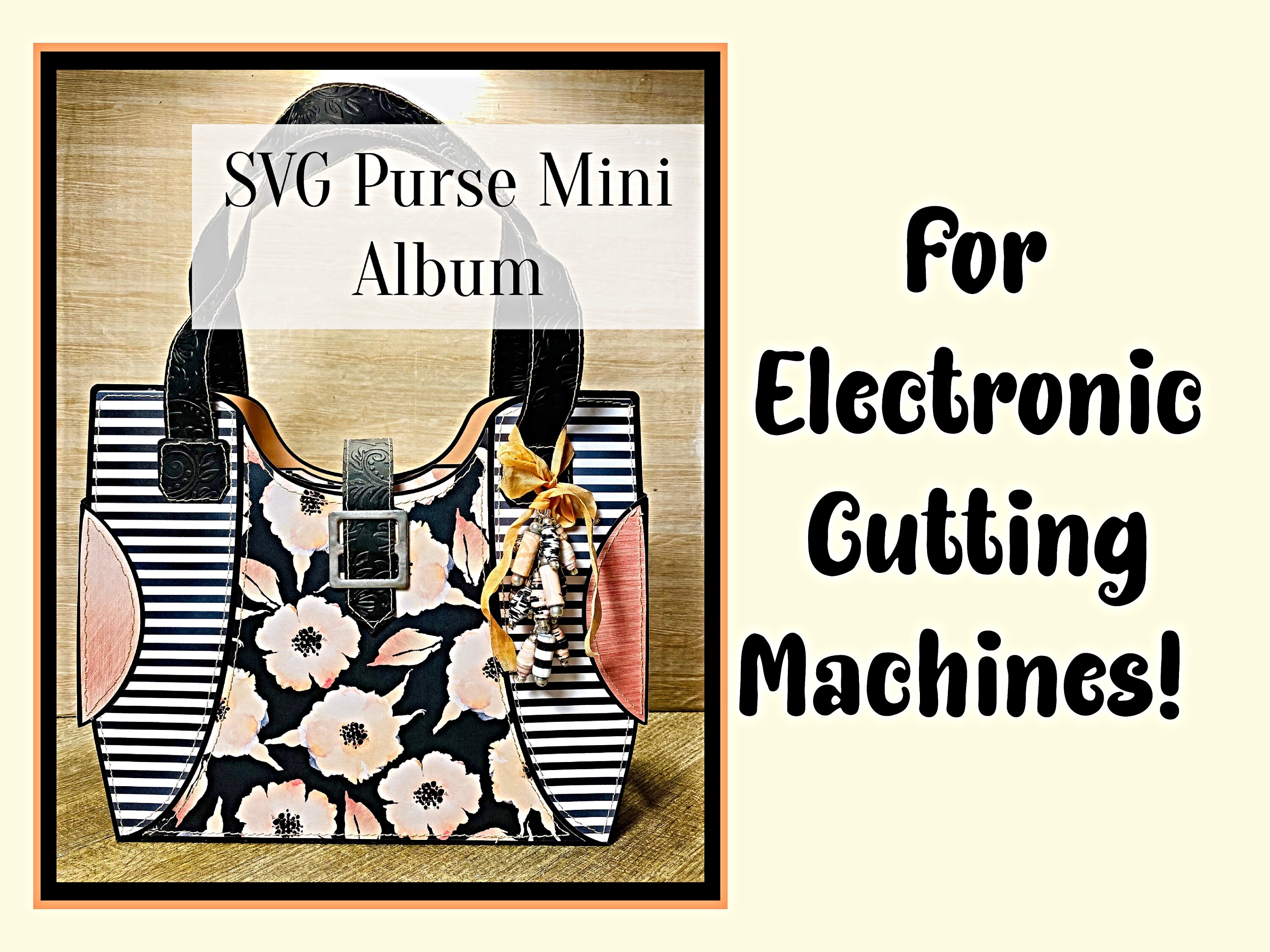 SVG Purse Mini Album SVG Files PDF Instructions Video - Etsy