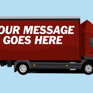 Personalised Truck Lorry HGV Fan Art Greetings Card/birthday Card/new ...
