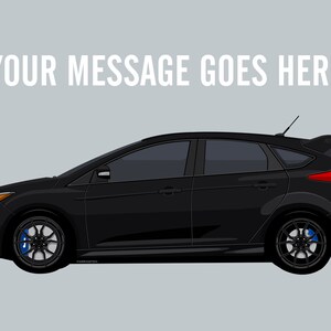 Personalised Ford Focus RS MK3 Fan Art Greetings Card - Etsy