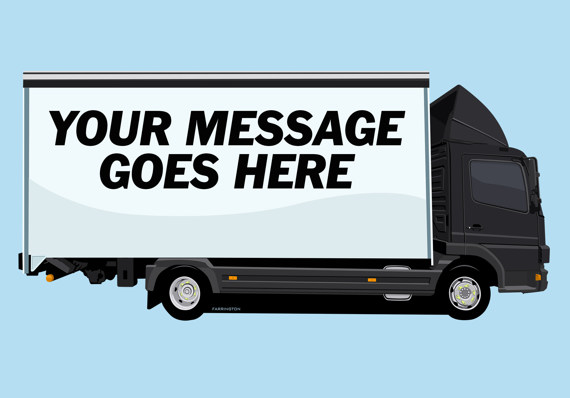 Personalised Truck Lorry HGV Fan Art Greetings Card/birthday Card/new ...